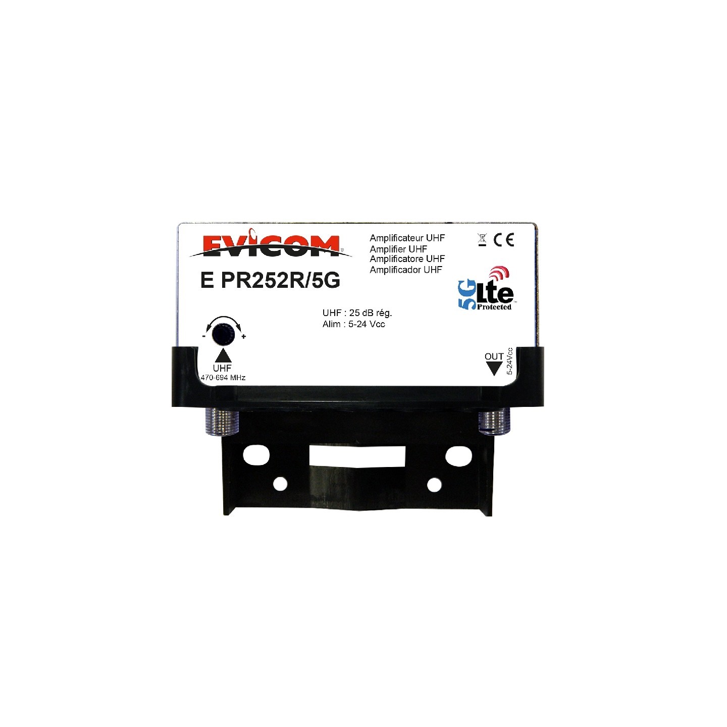 Préamplificateur Uhf Lte-5G 1 Entrée 25 Db Réglables
