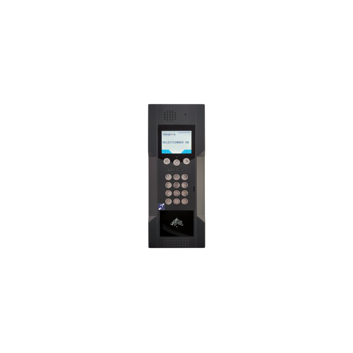 Kit Interphone Intracode + Centrale 2 Portes - Saillie - Anthracite