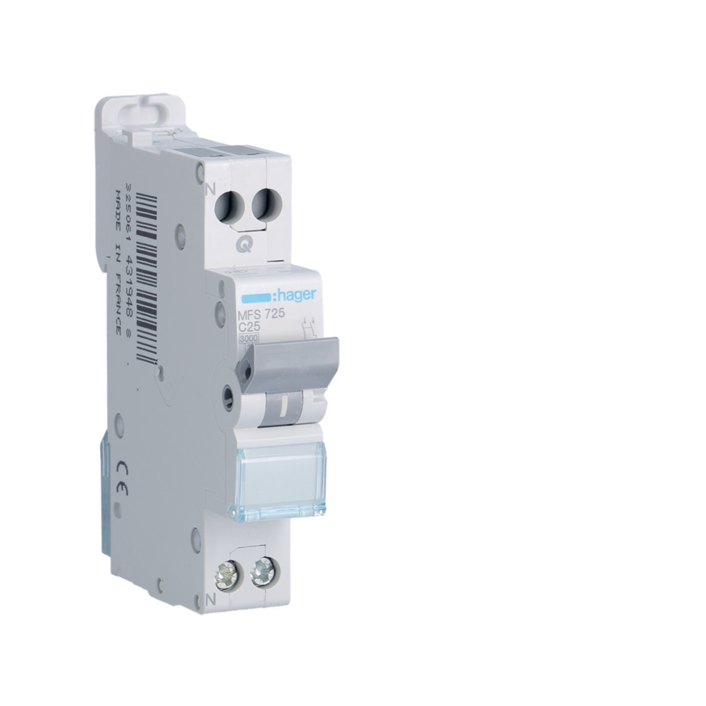 Disjoncteur Phase+ Neutre 25A 3Ka Courbe C Connexion Automatique Sanvis ...